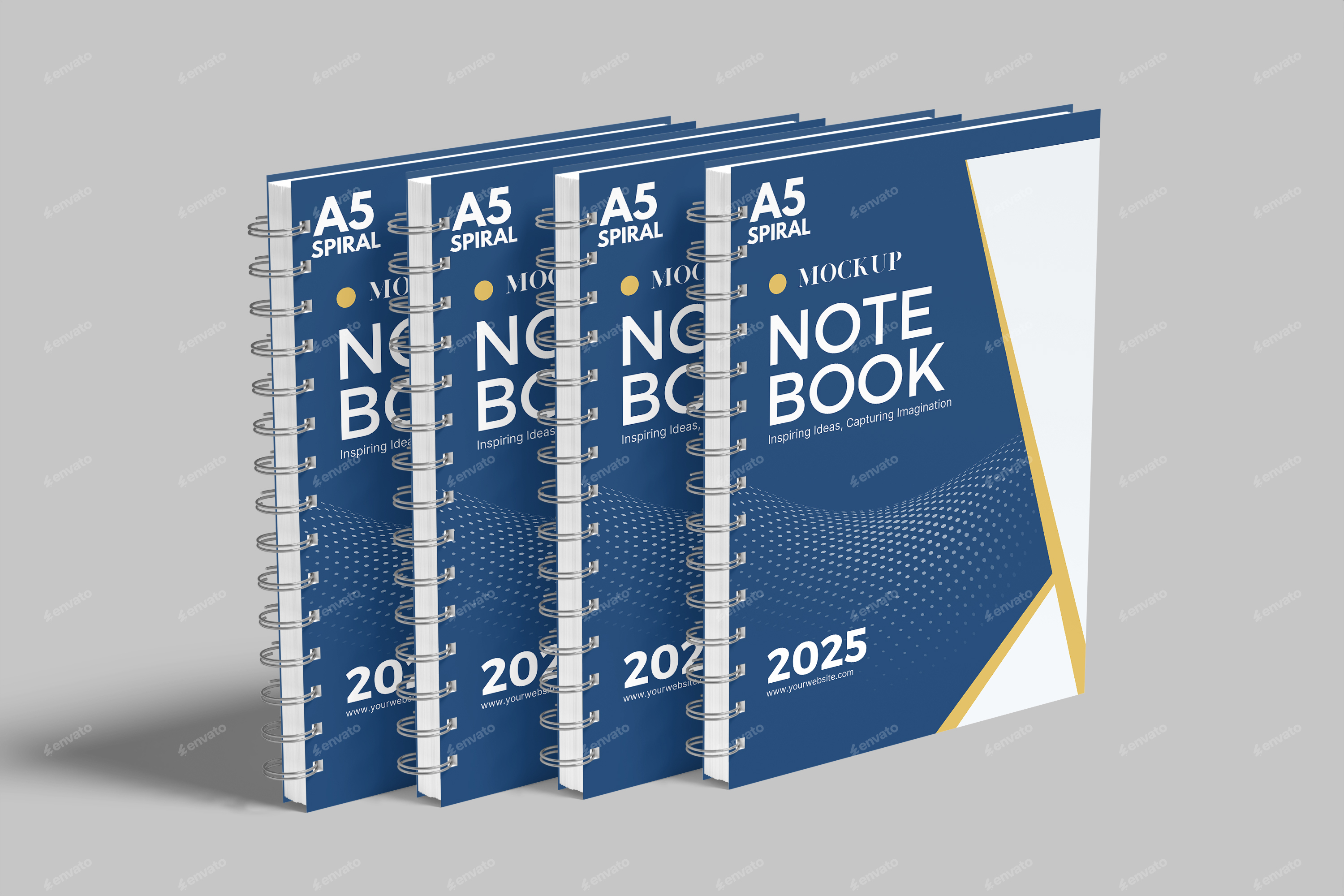 A5 Spiral Notebook Mockup, Graphics | GraphicRiver